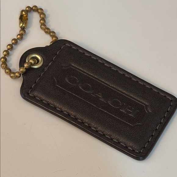 Coach | Accessories | Coach Keychain Leather Tag | Poshmark